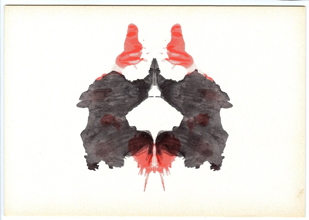 RORSCHACH TEST CARD. Circa 1940, Original & Vintage - Etsy