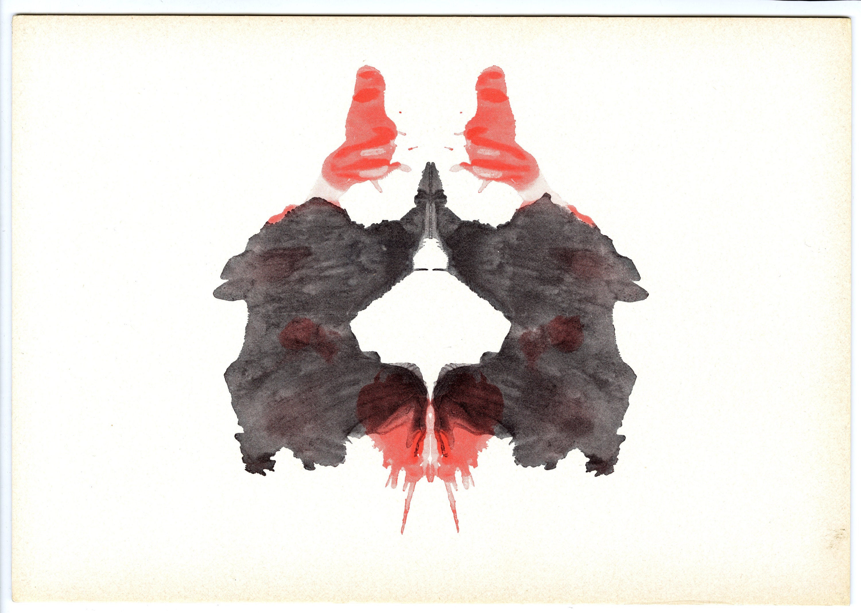 RORSCHACH TEST CARD. Circa 1940, Original & Vintage - Etsy