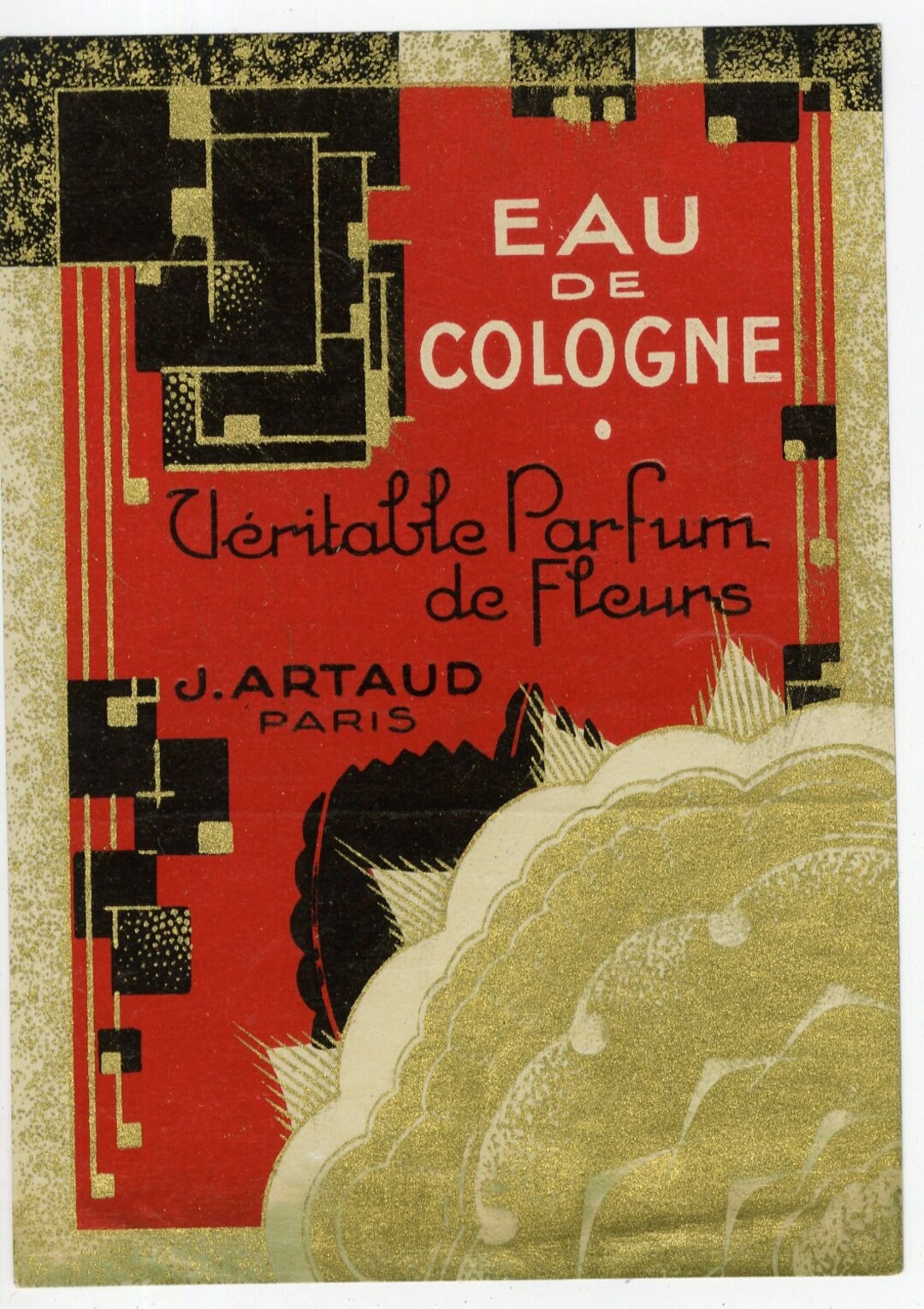 FRENCH PERFUME LABEL. Circa 1930, Vintage. - Etsy