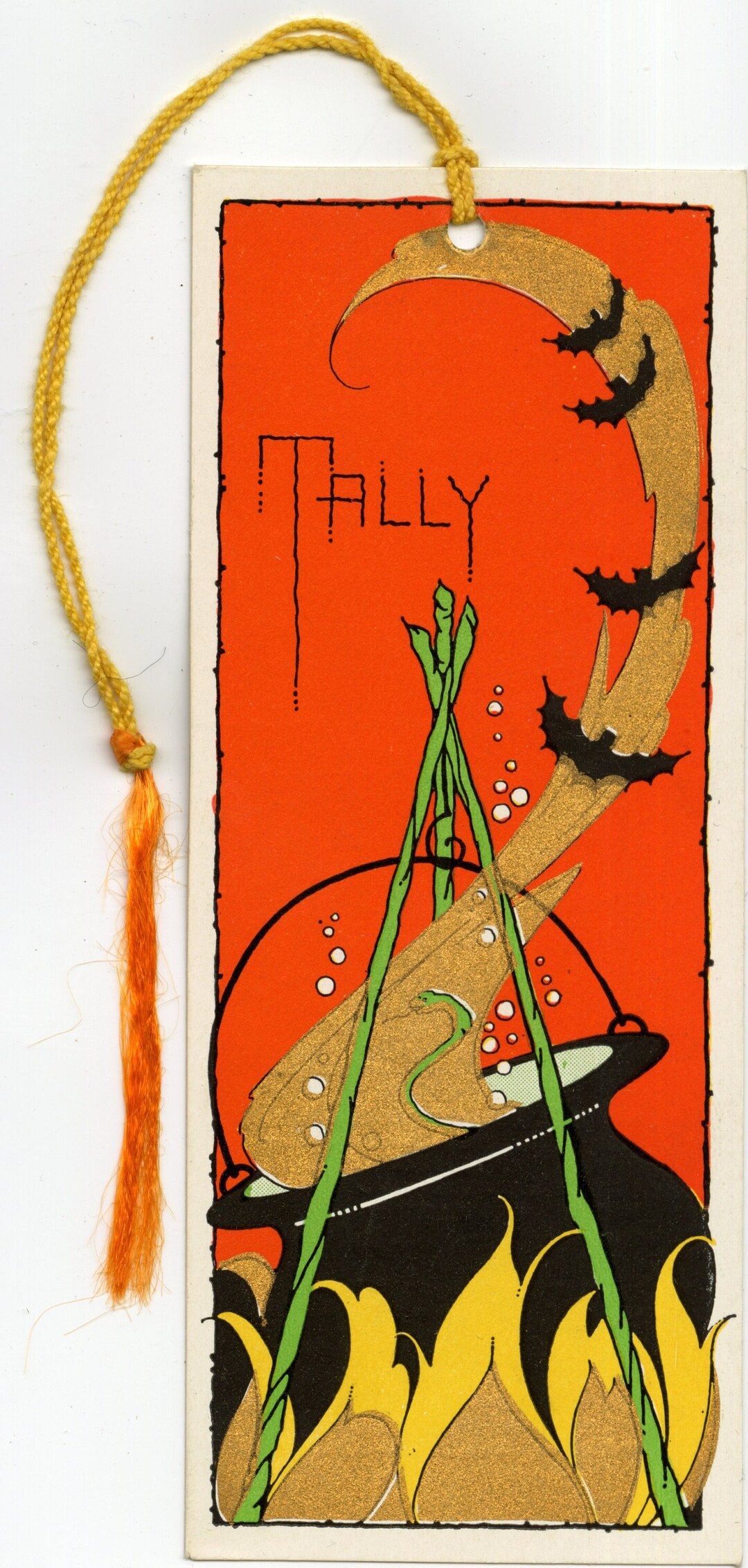HALLOWEEN TALLY CARD. Circa 1930, Vintage - Etsy