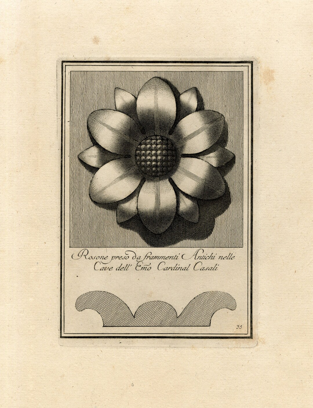 RARE ARCHITECTURAL ROSETTE - Etsy