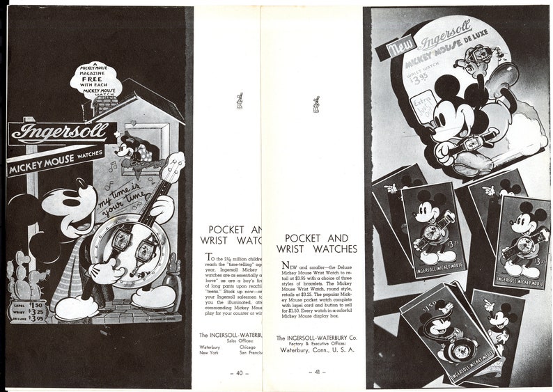 MICKEY MOUSE MERCHANDISE Catalog. Original & Vintage - Etsy