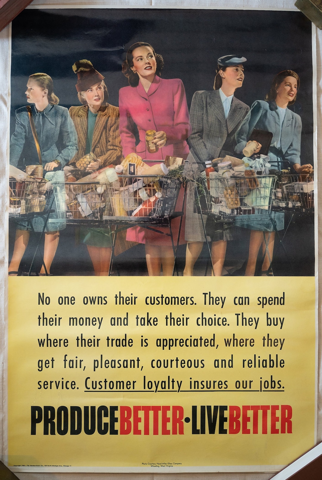 INDUSTRIAL PROPAGANDA POSTER, Circa 1940, Vintage - Etsy