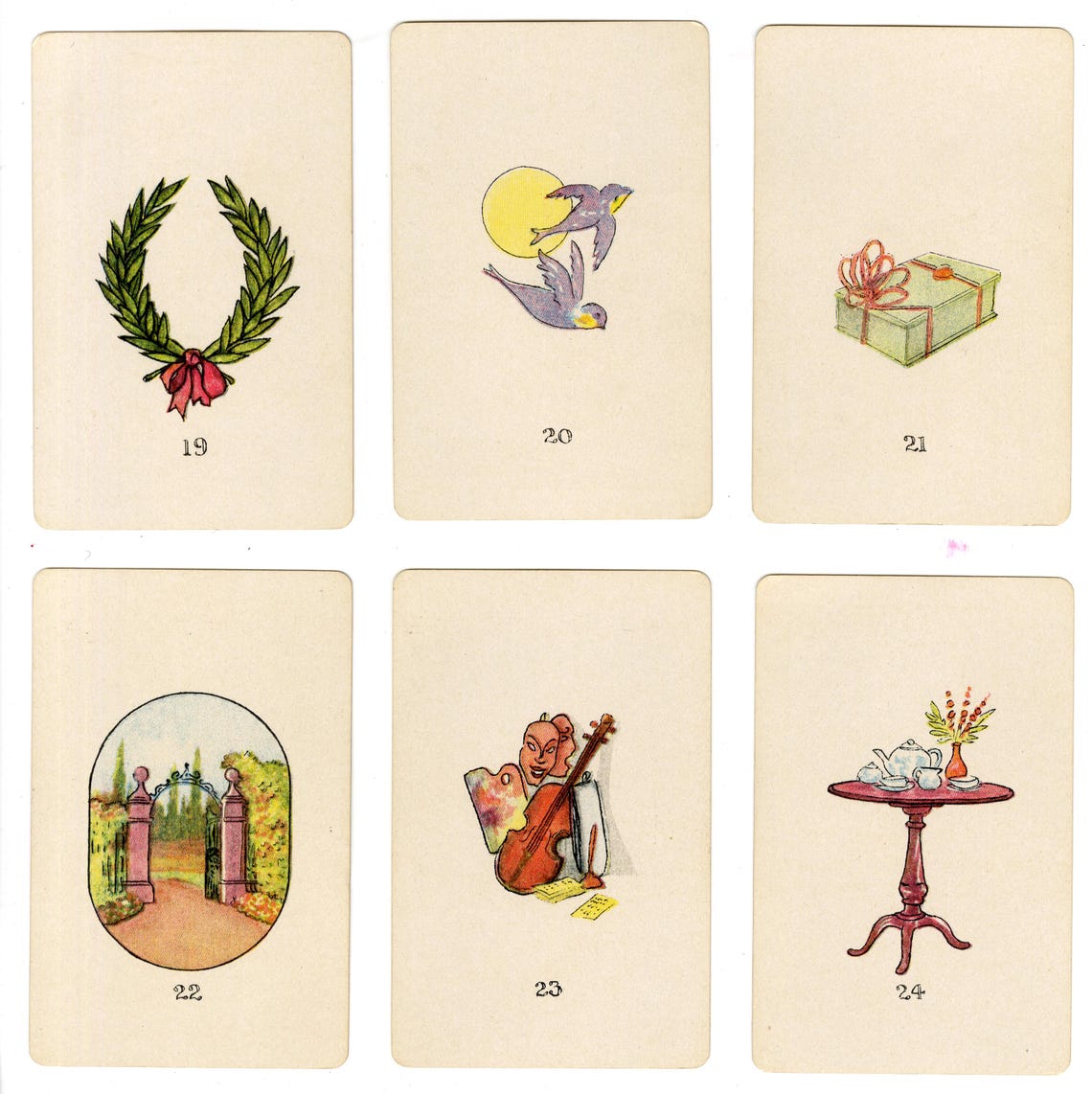 TEUILA FORTUNE TELLING Cards, Complete Set. Made 1923, Antique - Etsy