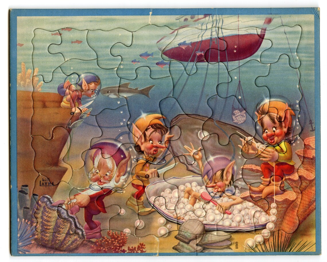 4 JIGSAW PUZZLES - Set. Circa 1940, Vintage - Etsy