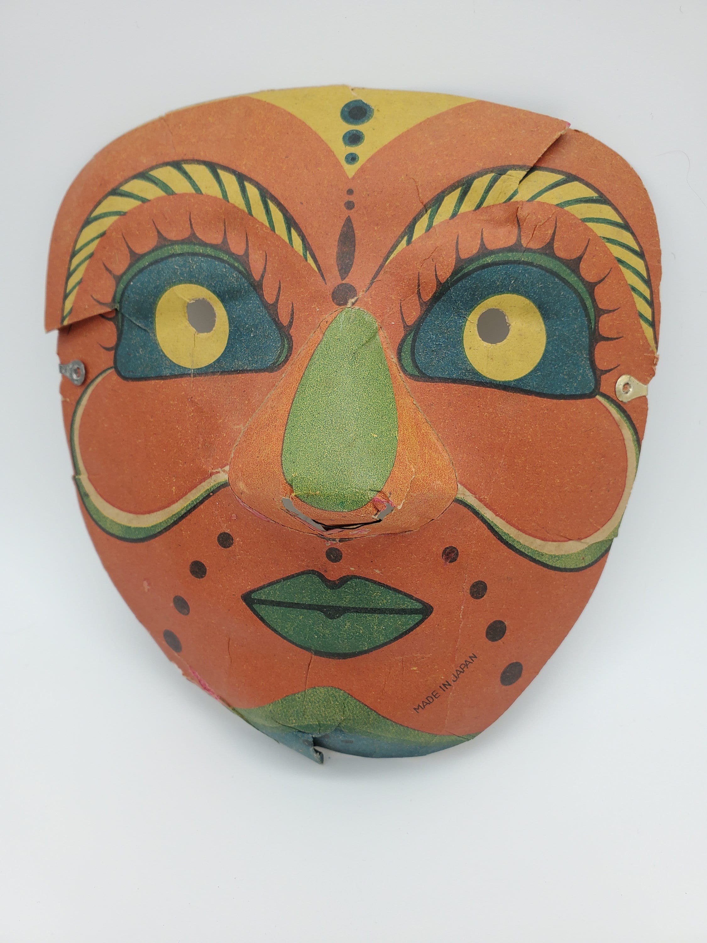 5 ANTIQUE PAPER MASKS - Circa 1940, Vintage - Etsy