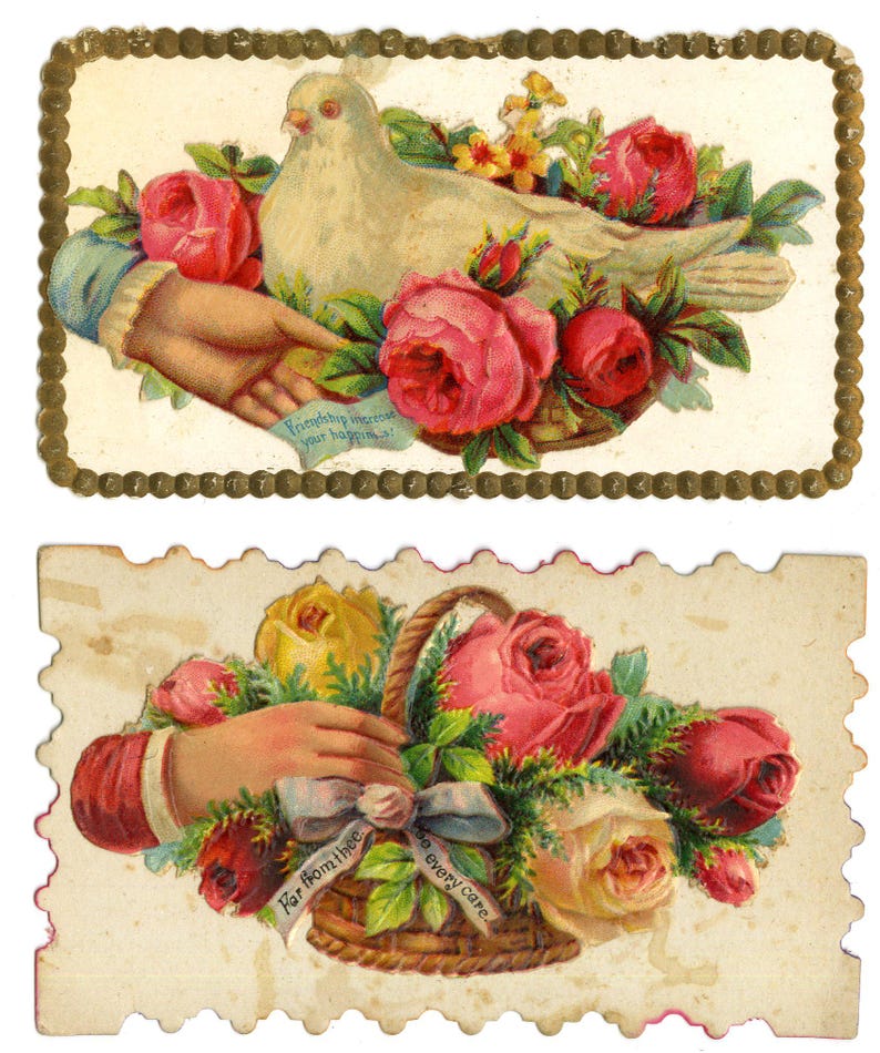 10 VICTORIAN CALLING CARDS, Circ 1910. Original & Antique - Etsy