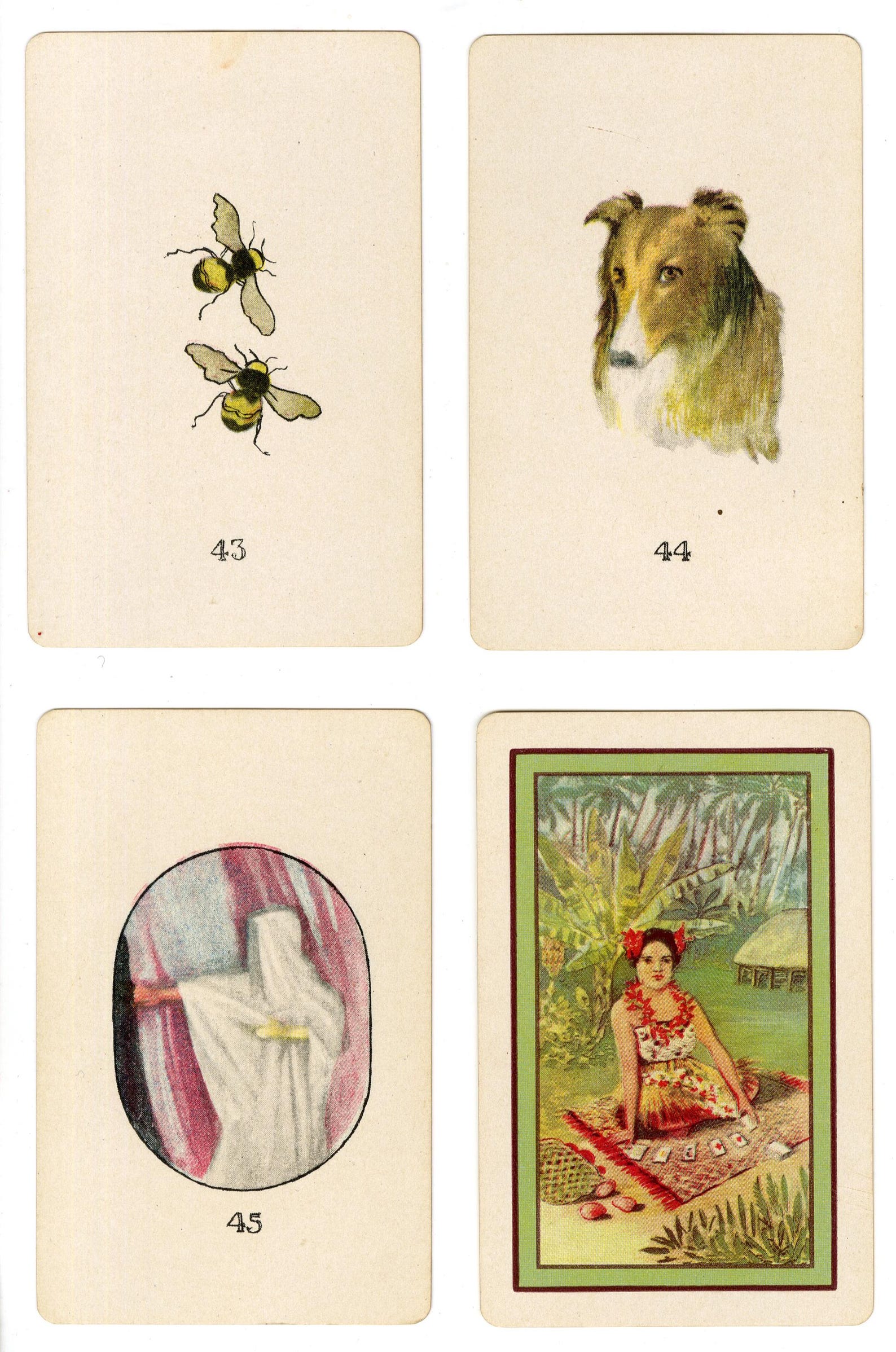 TEUILA FORTUNE TELLING Cards, Complete Set. Made 1923, Antique - Etsy