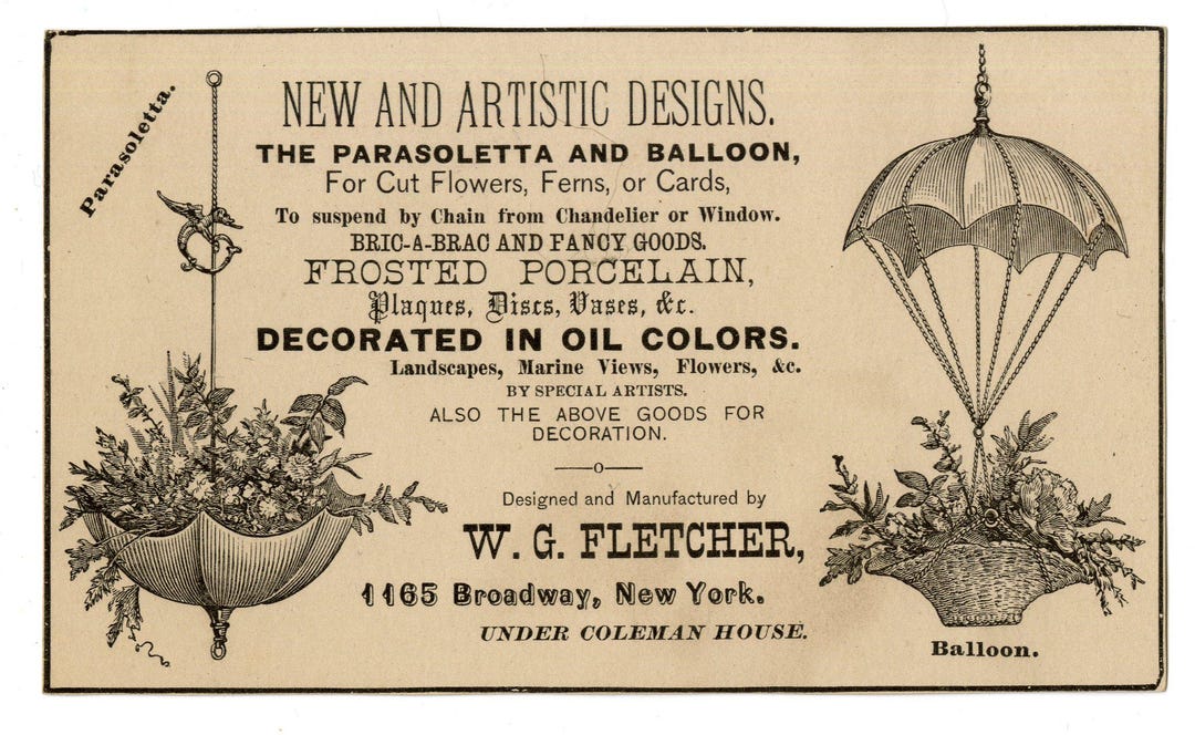 A BUSINESS CARD, Circa 1900. Original & Vintage - Etsy