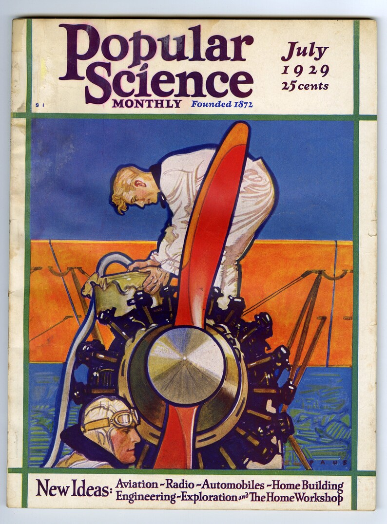 ORIGINAL POPULAR SCIENCE Magazine. Circa 1930, Vintage - Etsy