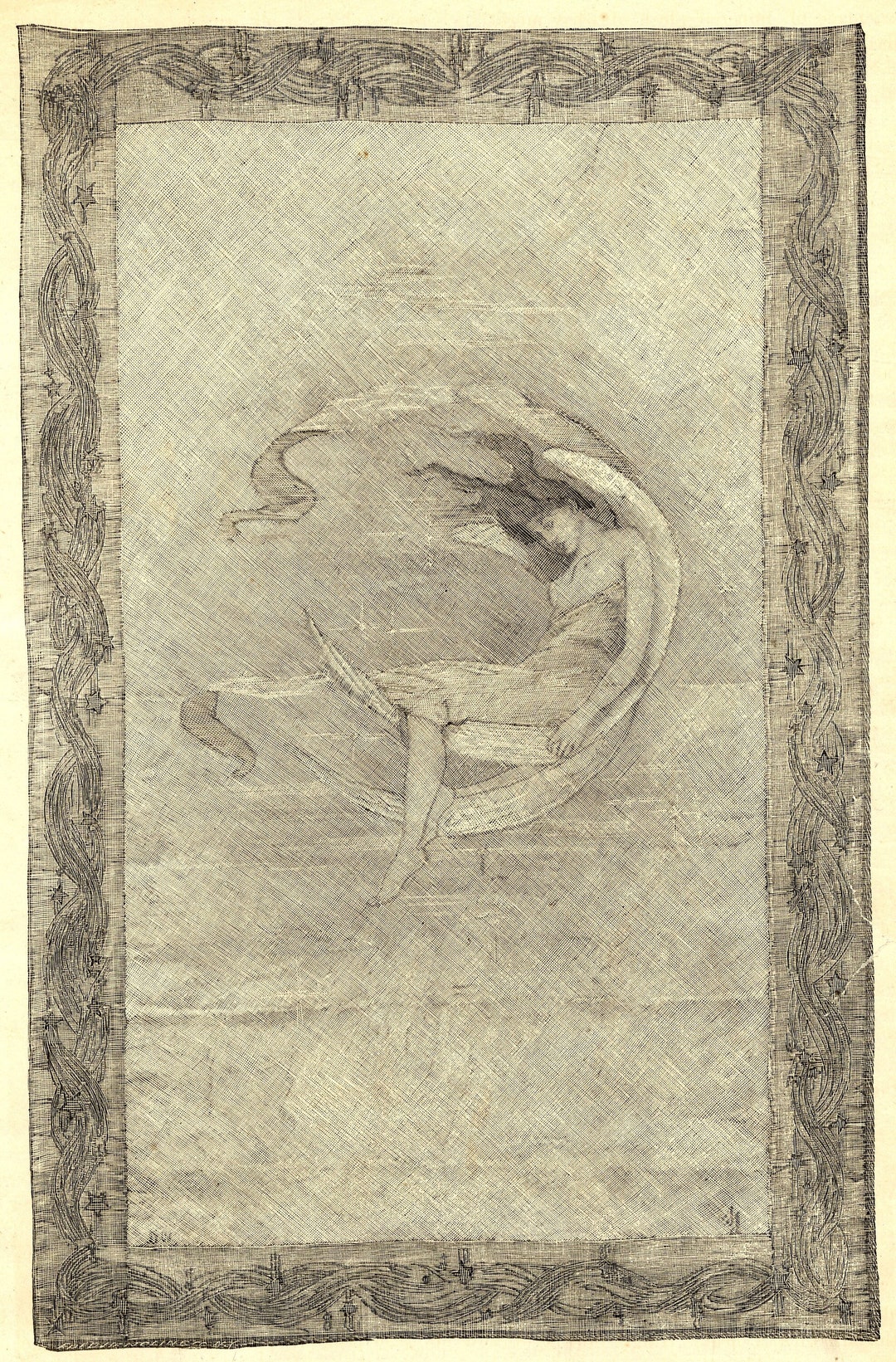 THE WINGED MOON Illustration. Print, Circa 1930, Vintage - Etsy