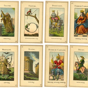 RARE FRENCH TAROT Deck. Complete: 78 Cards. Circa 1890, Original ...