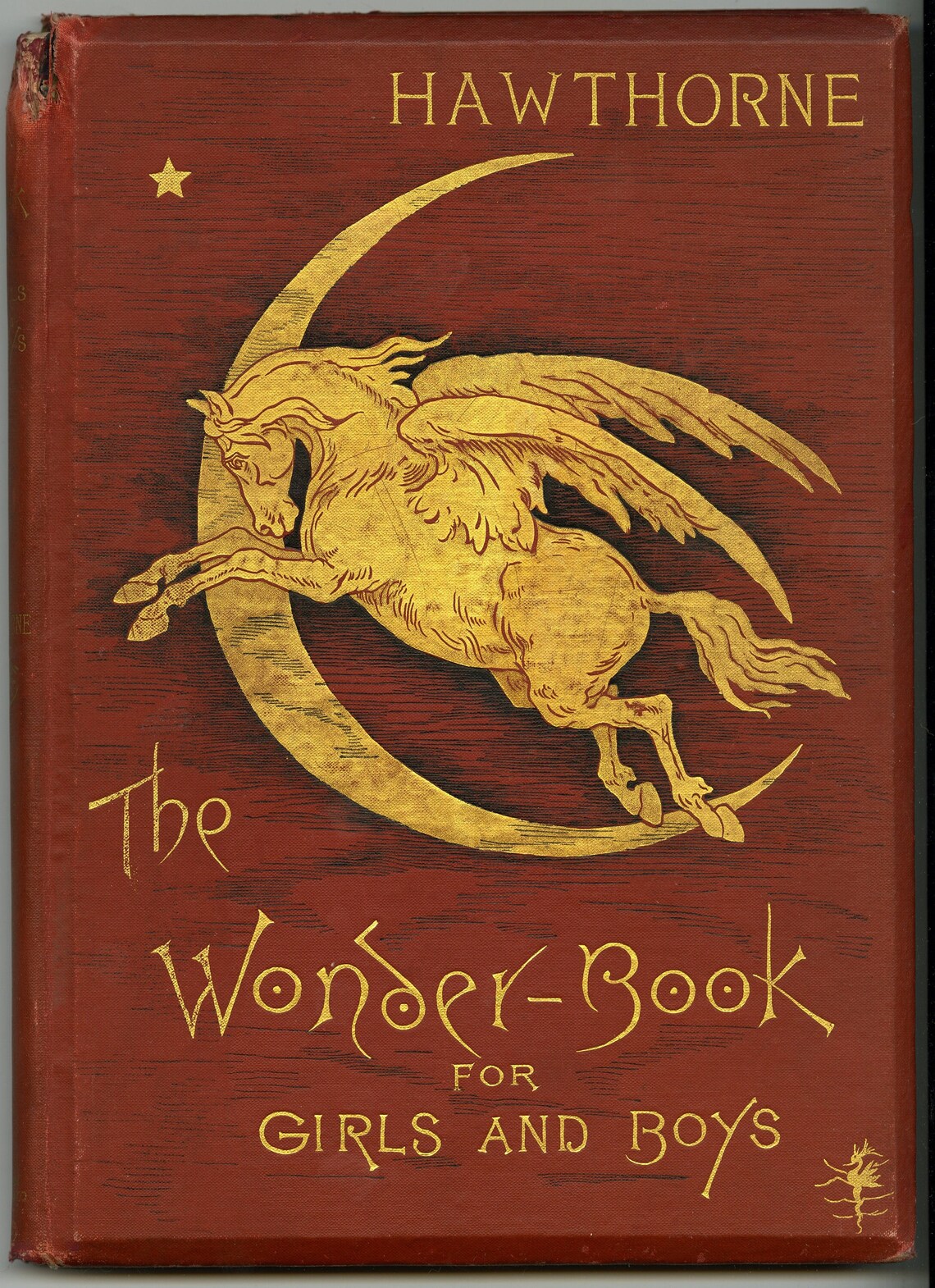 The WONDER BOOK for Boys and Girls. Children's Book, Dated 1879 ...