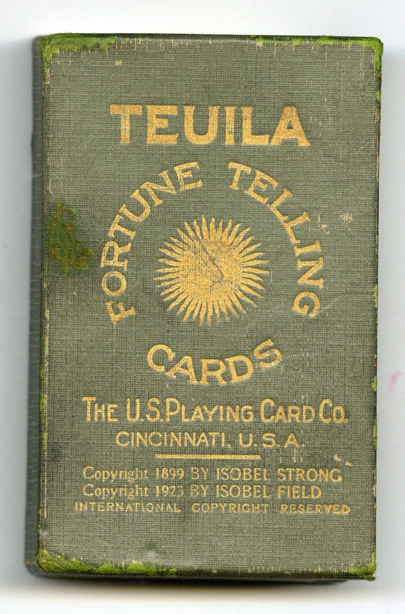 TEUILA FORTUNE TELLING Cards, Complete Set. Made 1923, Antique - Etsy