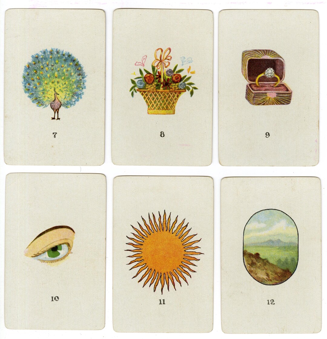 TEUILA FORTUNE TELLING Cards, Complete Set. Made 1923, Antique - Etsy