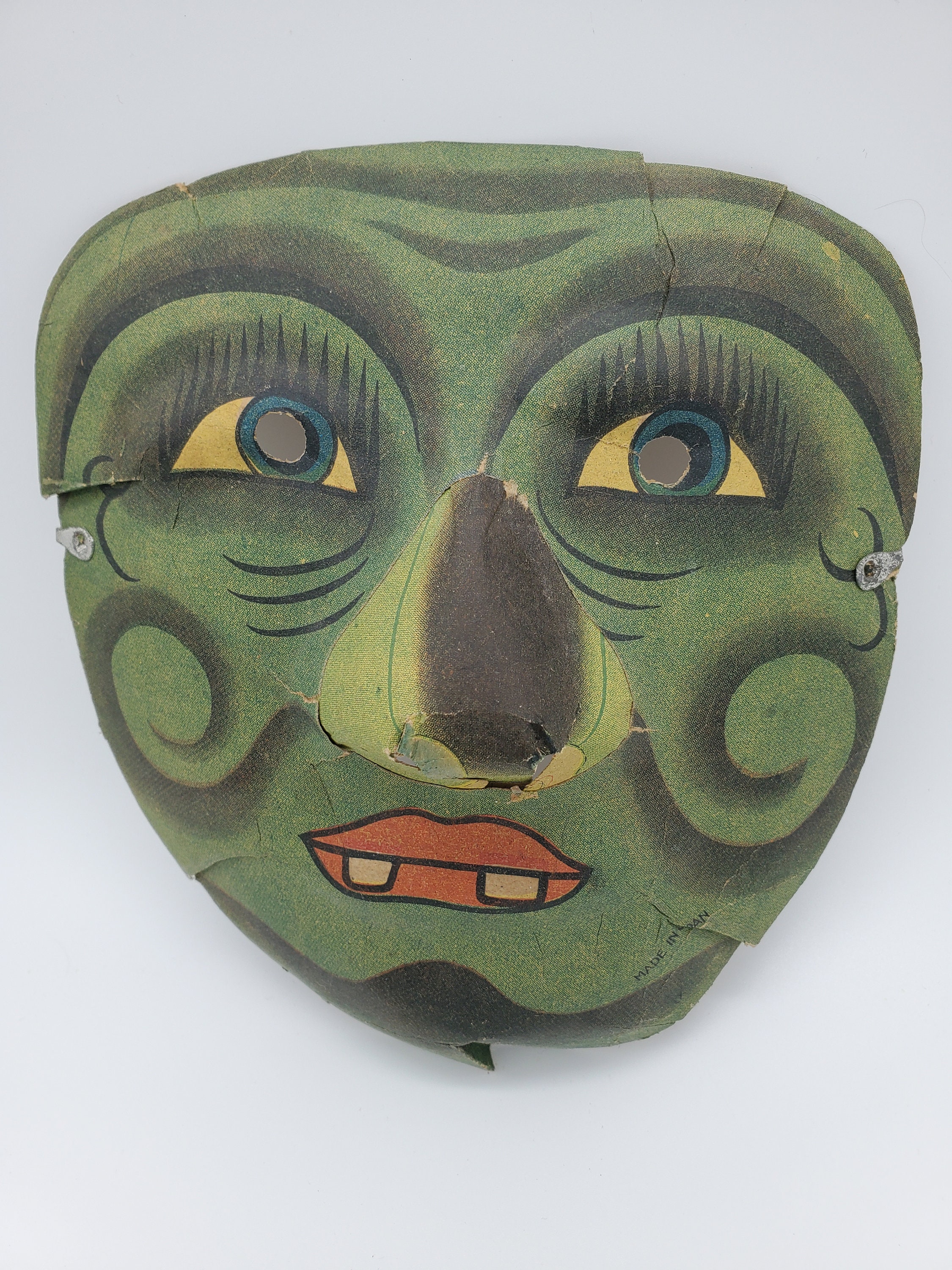 5 ANTIQUE PAPER MASKS - Circa 1940, Vintage - Etsy