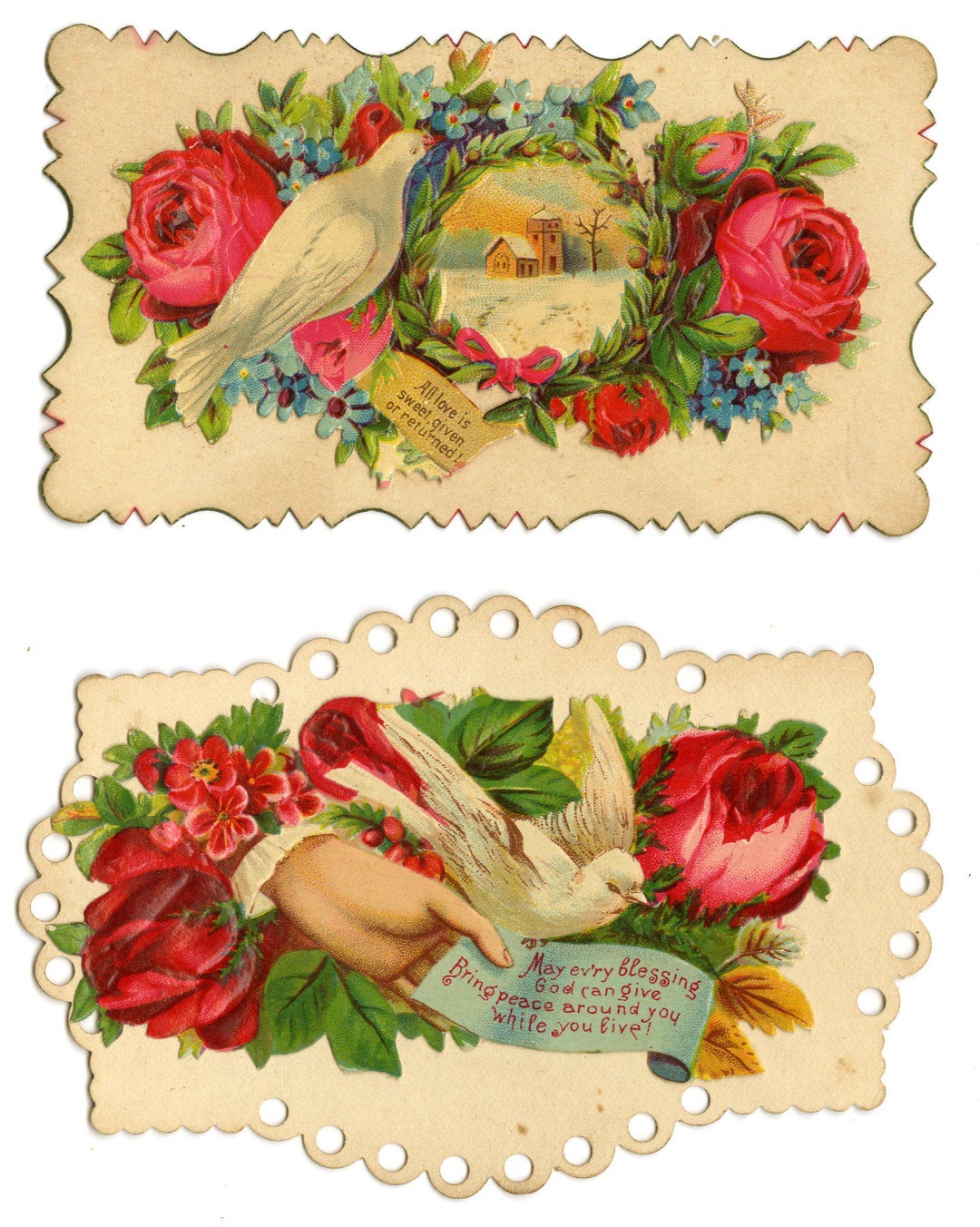 8 VICTORIAN CALLING CARDS. Circa 1910, Original & Antique - Etsy
