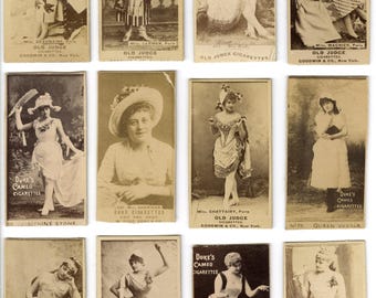 25 VICTORIAN WOMEN Trade Cards. Circa 1900, Original & Vintage - Etsy