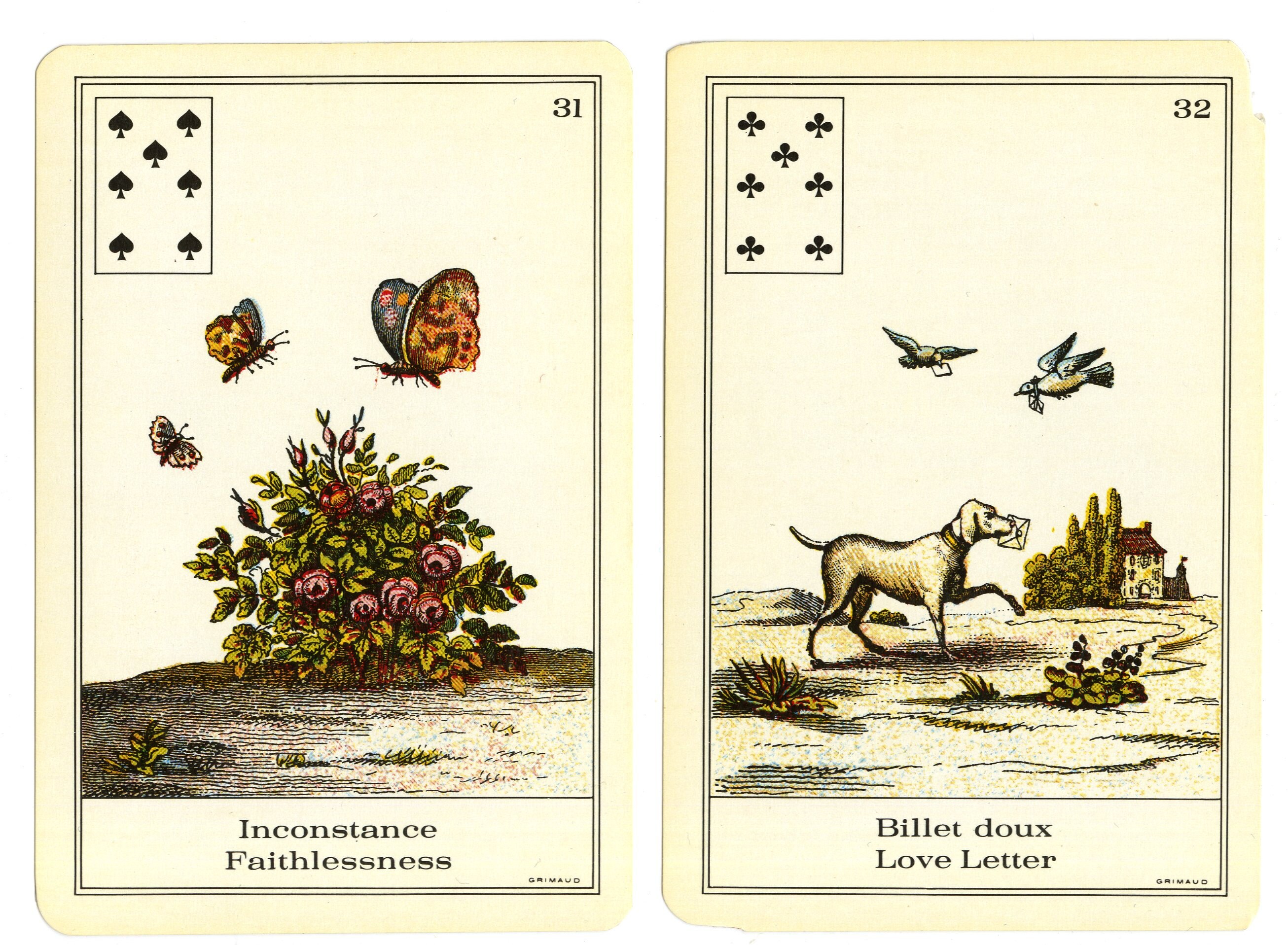 FORTUNE TELLING CARDS. Circa 1920, Original & Vintage - Etsy