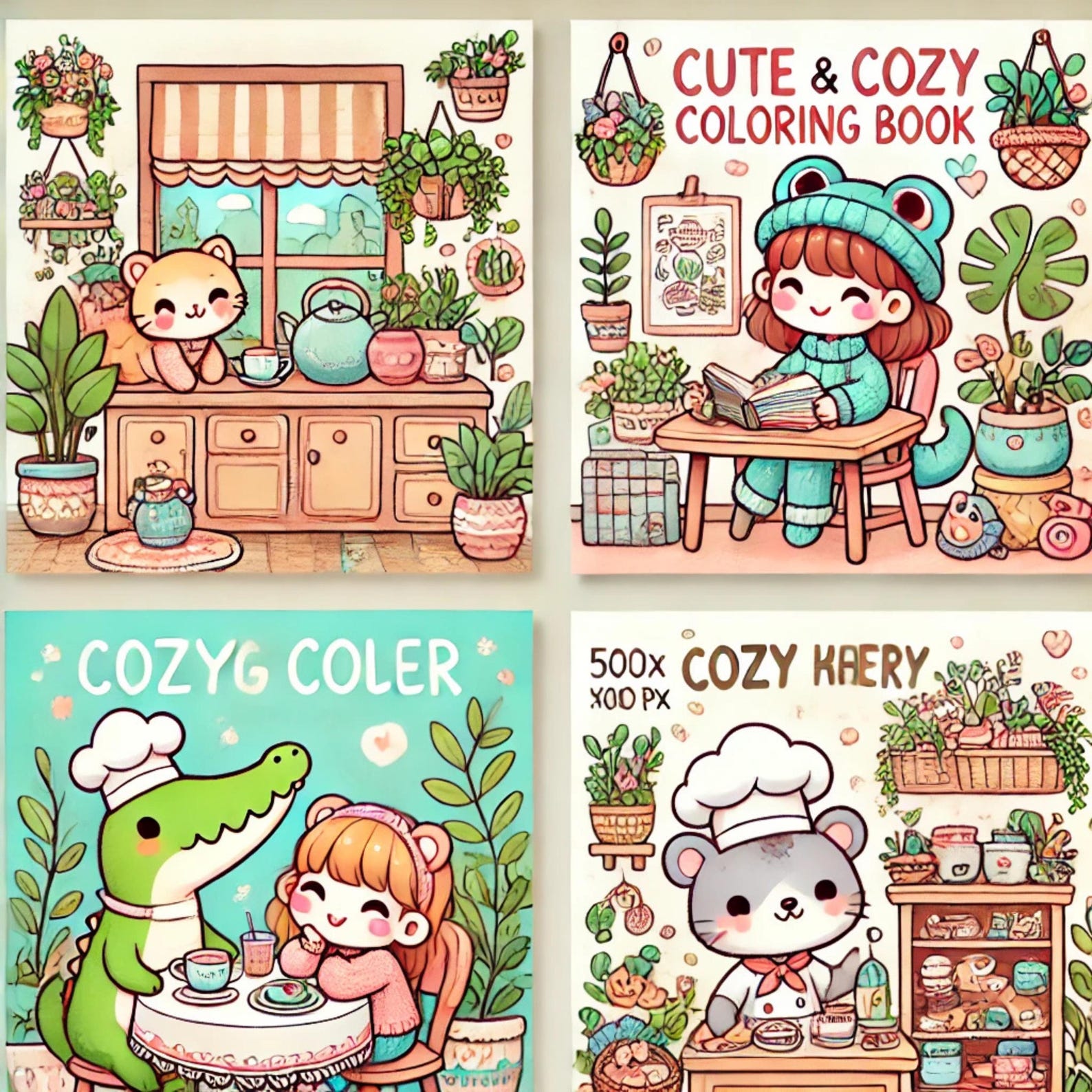 500+ Coloring Book Bundle | Printable Coloring Pages for Kids & Adults ...