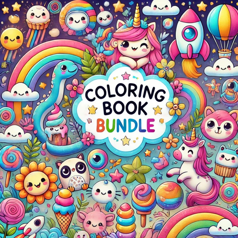 500+ Coloring Book Bundle | Printable Coloring Pages for Kids & Adults ...
