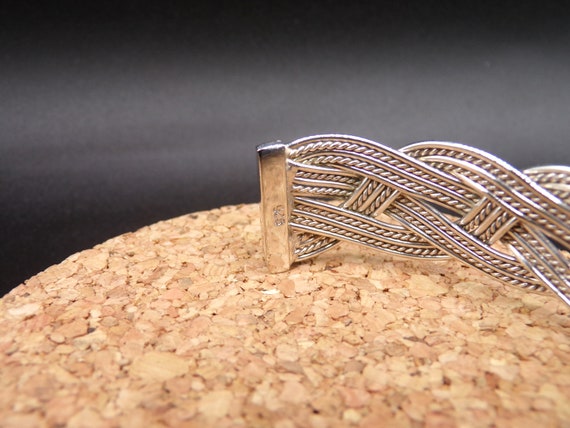 Silver (925) woven bracelet - Gem