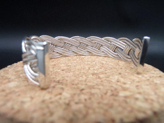 Silver (925) woven bracelet - Gem