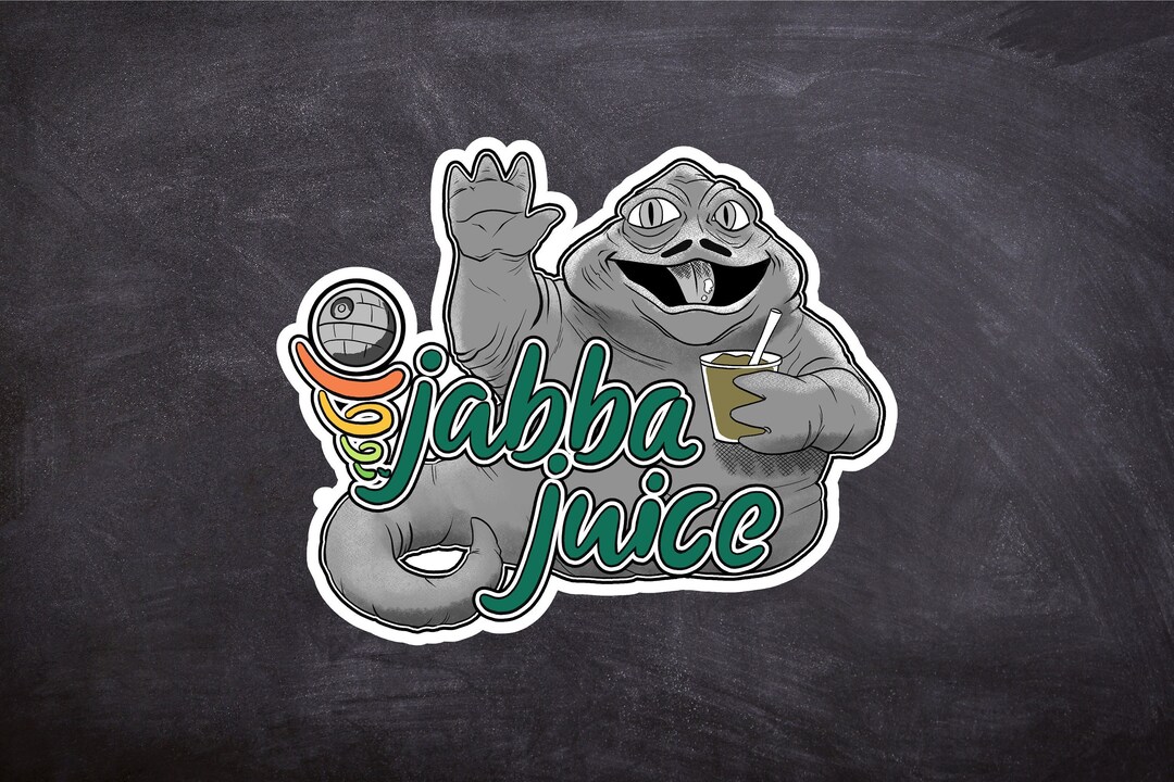Jabba Juice Star Wars Sticker / Star Wars Sticker Made for - Etsy