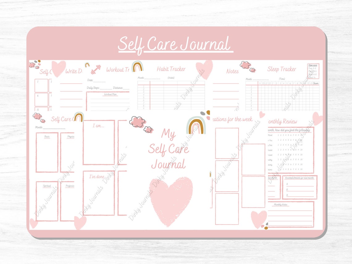 Printable Self Care Journal | Self Care Journal Template | Self Love ...