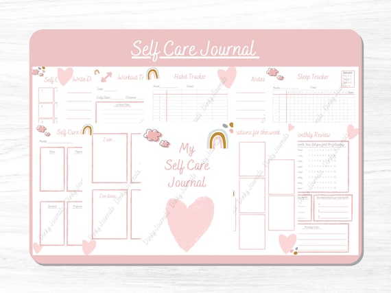 Printable Self Care Journal Self Care Journal Template - Etsy