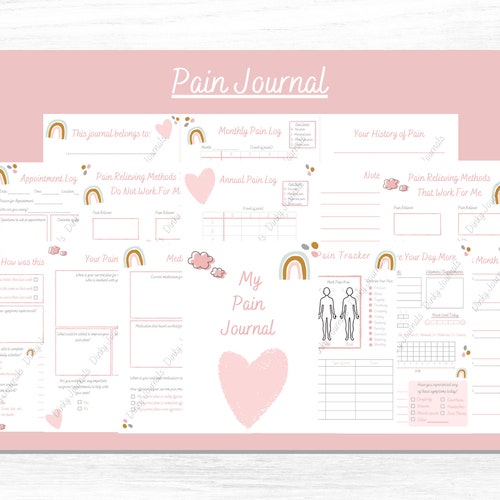 Pain Tracker Personal Printable Pain Journal Chronic Pain - Etsy