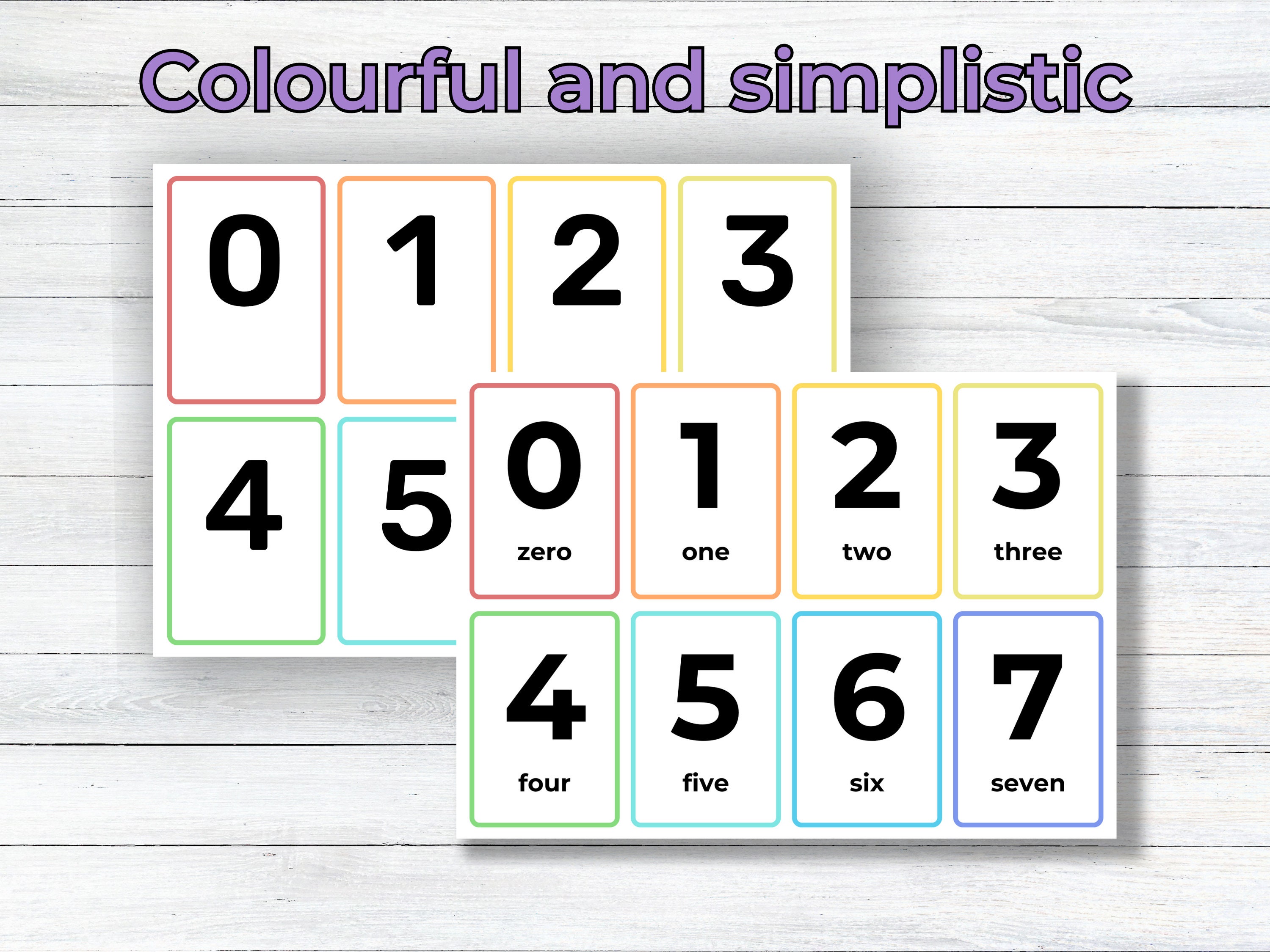 PRINTABLE NUMBER FLASHCARDS | Number Flashcards for English Learners ...