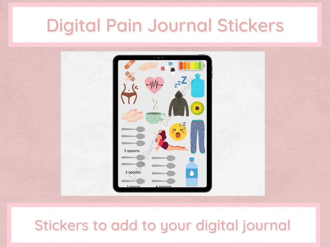 Chronic Pain Digital Stickers | Digital Stickers Goodnotes | Hidden ...