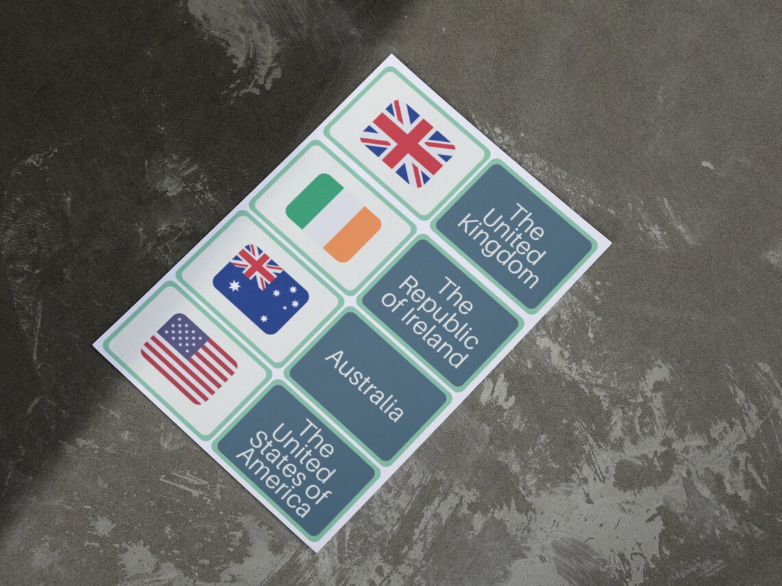 PRINTABLE COUNTRY FLASHCARDS | Printable Countries Flashcards | Country ...