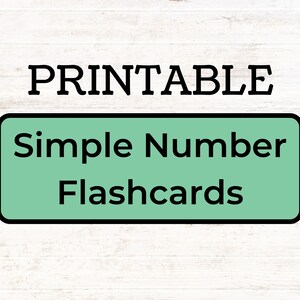 PRINTABLE NUMBER FLASHCARDS | Number Flashcards for English Learners ...