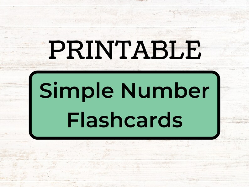 PRINTABLE NUMBER FLASHCARDS | Number Flashcards for English Learners ...