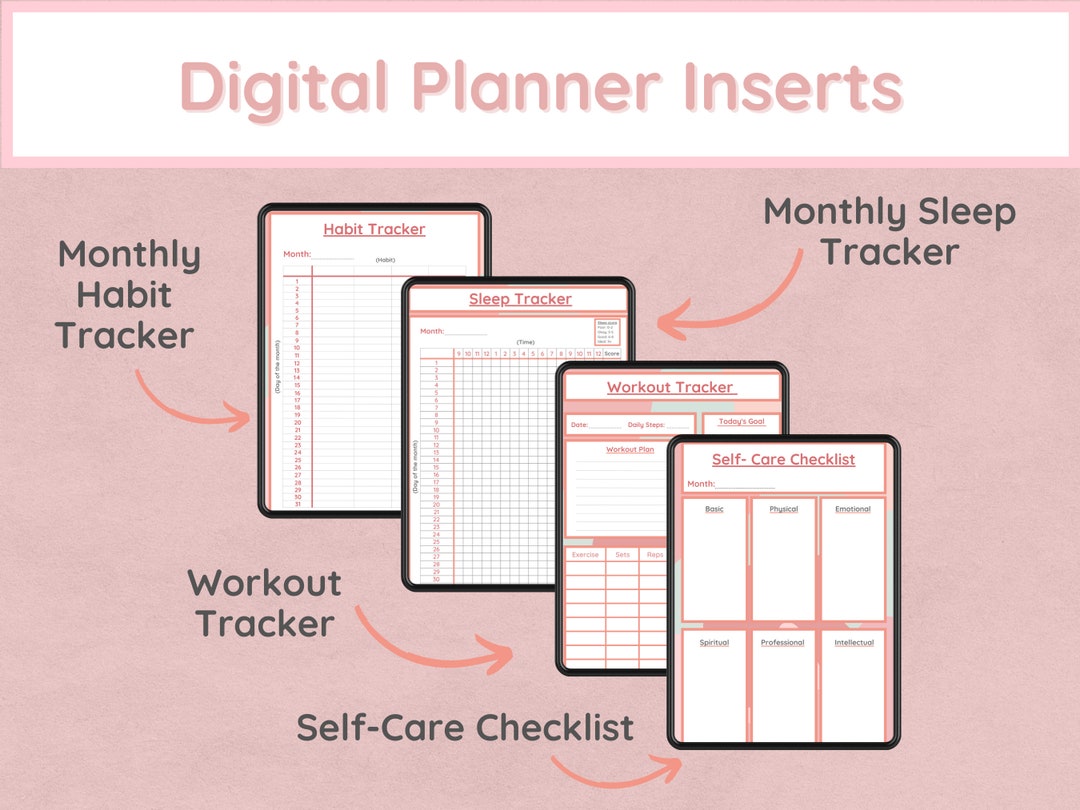 Digital Planner Insert | Printable Planner Insert | Printable Daily ...