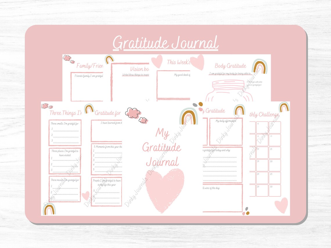Printable Gratitude Journal | Gratitude Journal PDF | Daily Gratitude ...