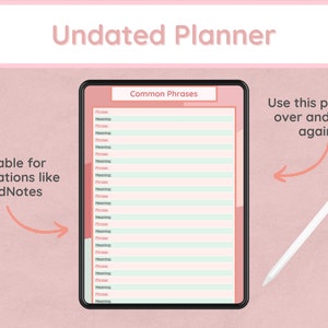 Language Learning Planner Notebook | Language Learning Digital Planner ...