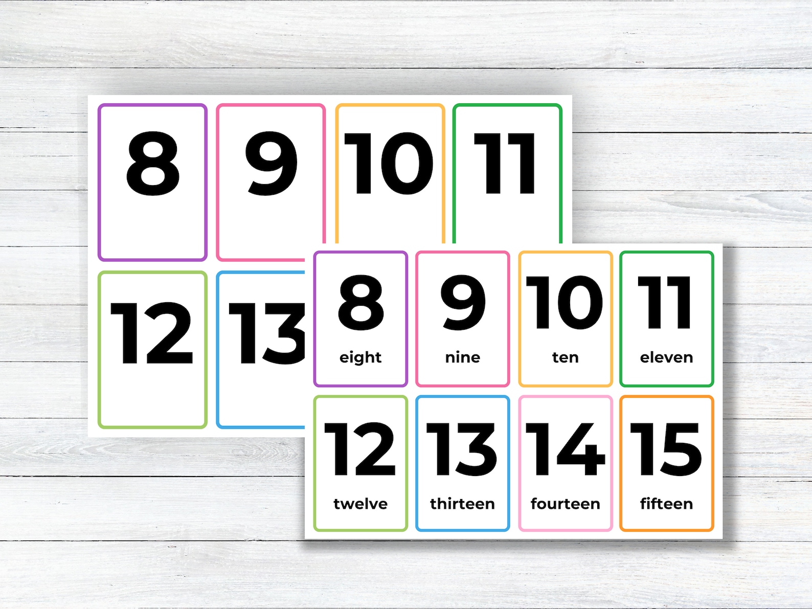 PRINTABLE NUMBER FLASHCARDS | Number Flashcards for English Learners ...
