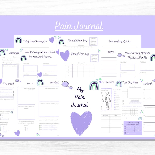 Printable Pain Diary - Etsy