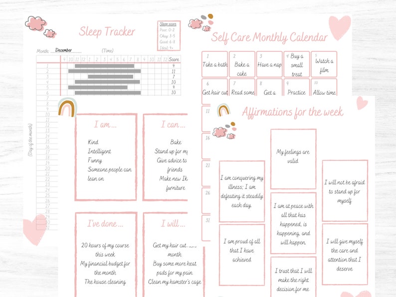 Printable Self Care Journal | Self Care Journal Template | Self Love ...