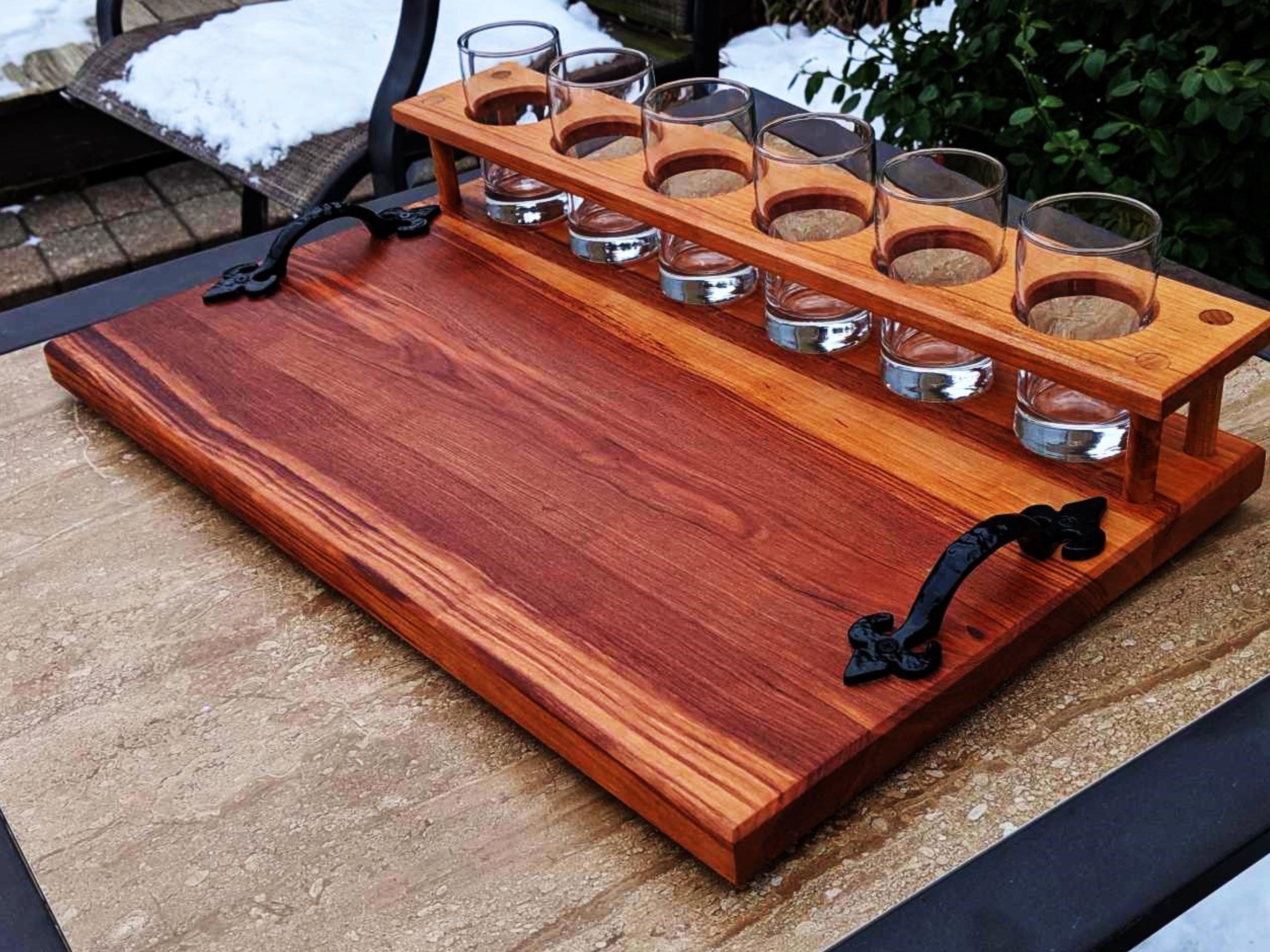 Beer Flight Board | Charcuterie Butter Board | Flight Taster Glasses ...