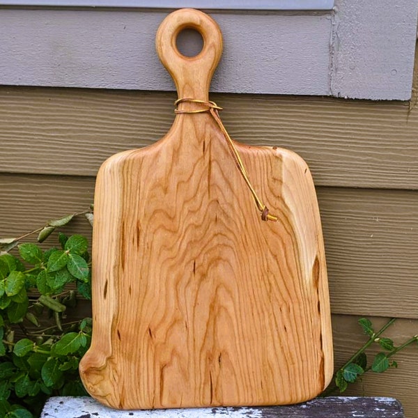 Leather Strap Cutting Board - Etsy