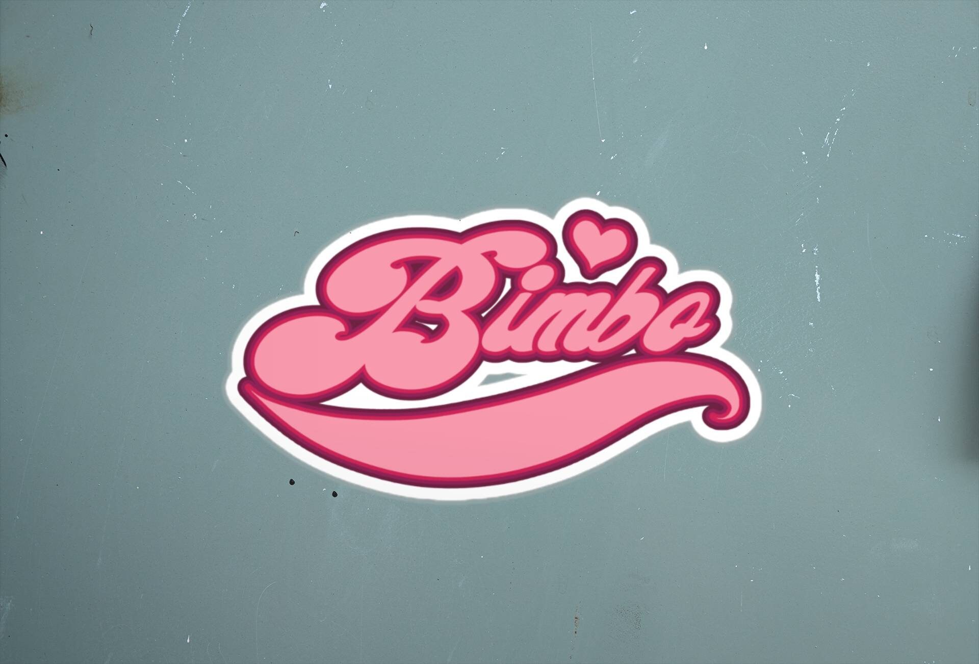 Bimbo Retro Vinyl Sticker, Funny Meme Laptop Sticker - Etsy