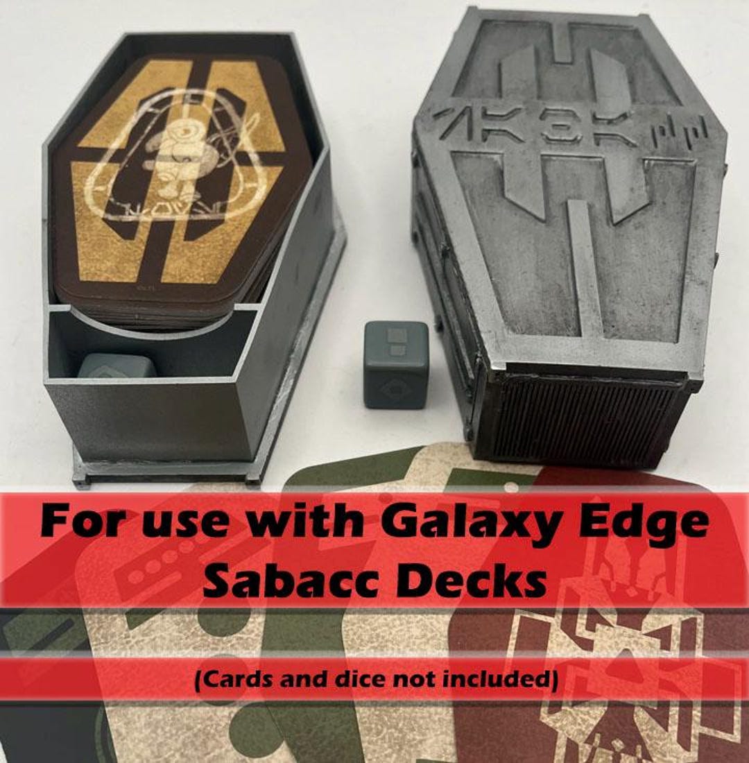 SABACC - Custom Deck Box for "starcruiser"/ "galaxy Edge" Sabacc ...