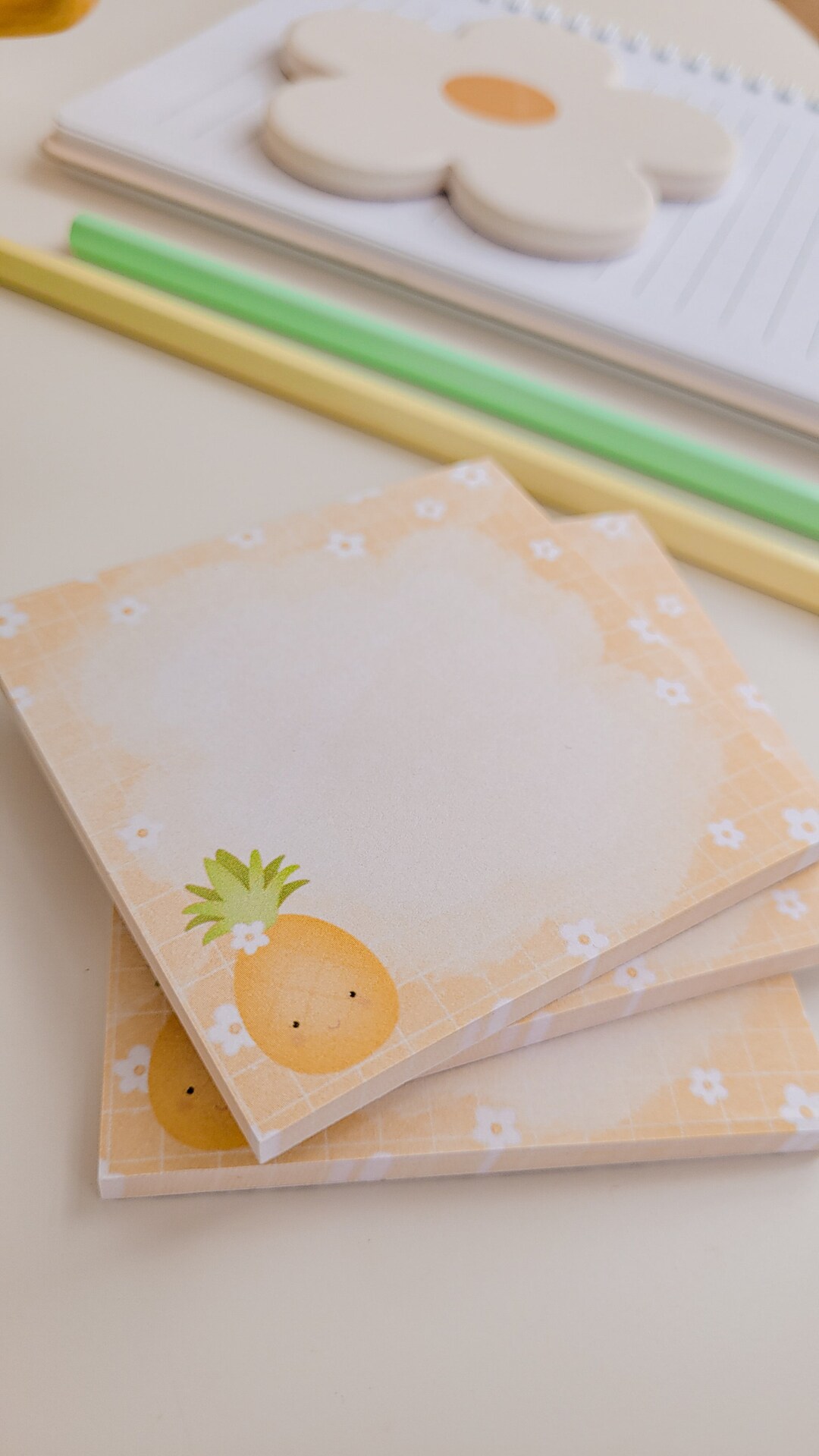 MRS PINEAPPLE Sticky Notes Post-it Notes Notepad Memo Posts Stationery ...