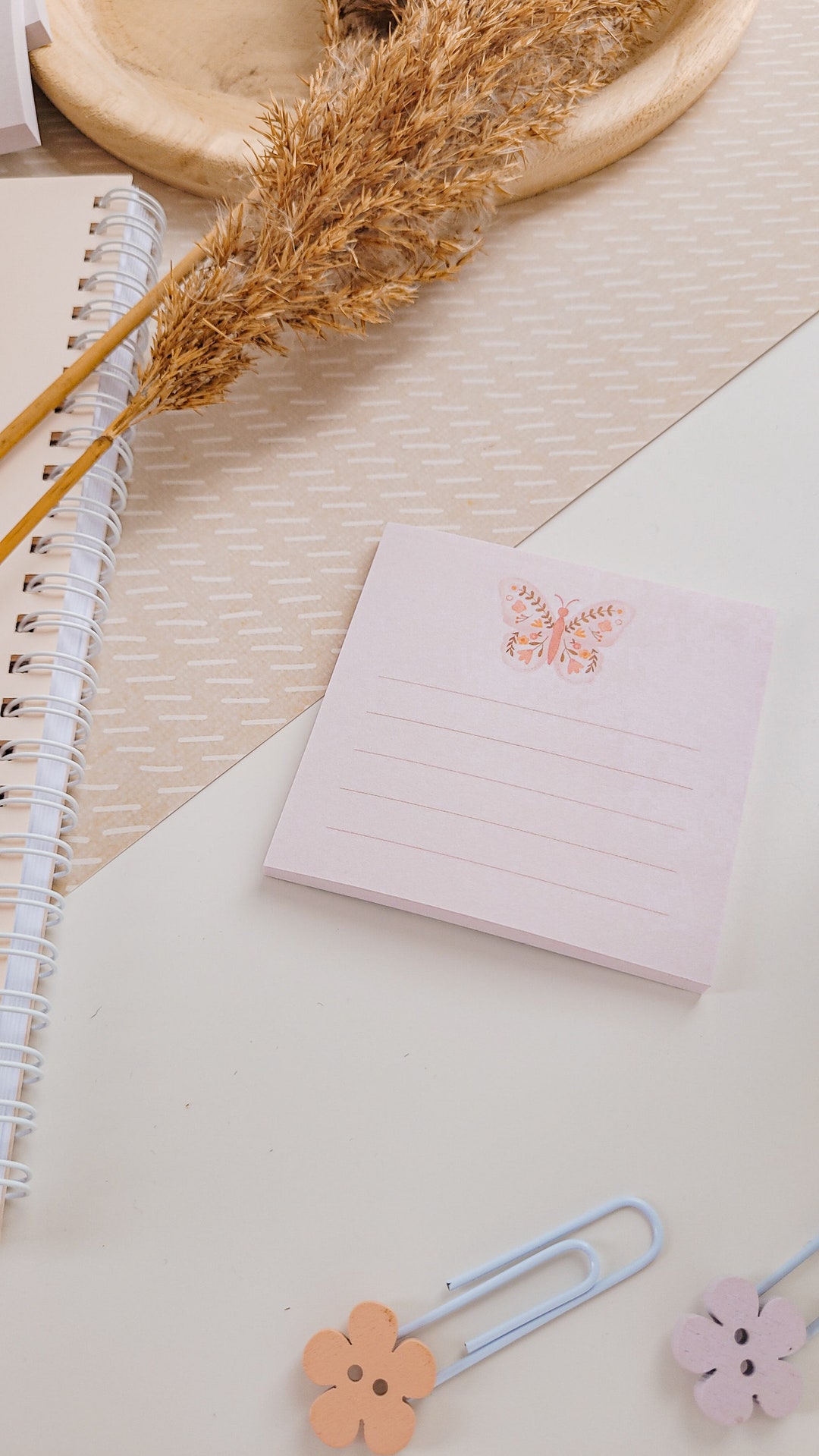 BUTTERFLY Sticky Notes Post It Grades Notebook Note - Etsy