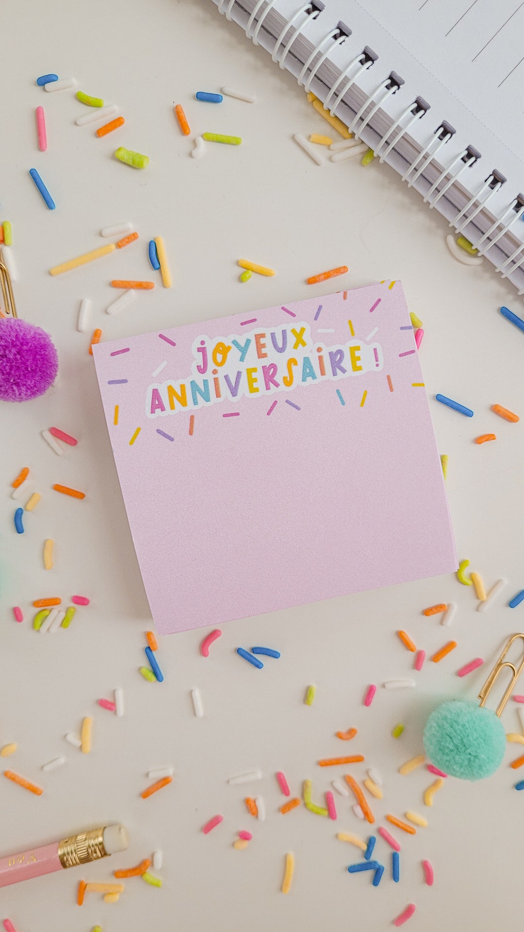 HAPPY BIRTHDAY Sticky Notes | Post-it | Notes | Notepad | Memo ...