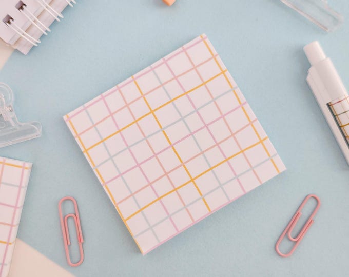 GRID Sticky Notes Post-it Notes Notepad Memo Messages Stationery Back ...
